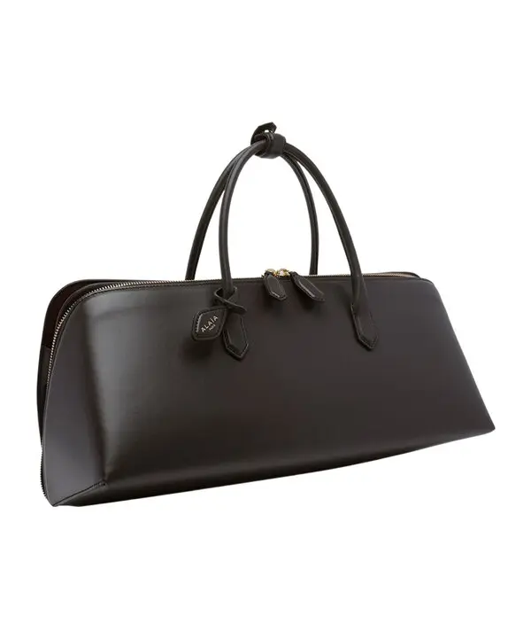 Alaïa Delta Medium Tote Bag - Brown