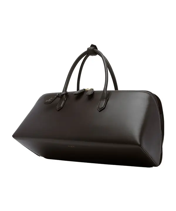 Alaïa Delta Medium Tote Bag - Brown