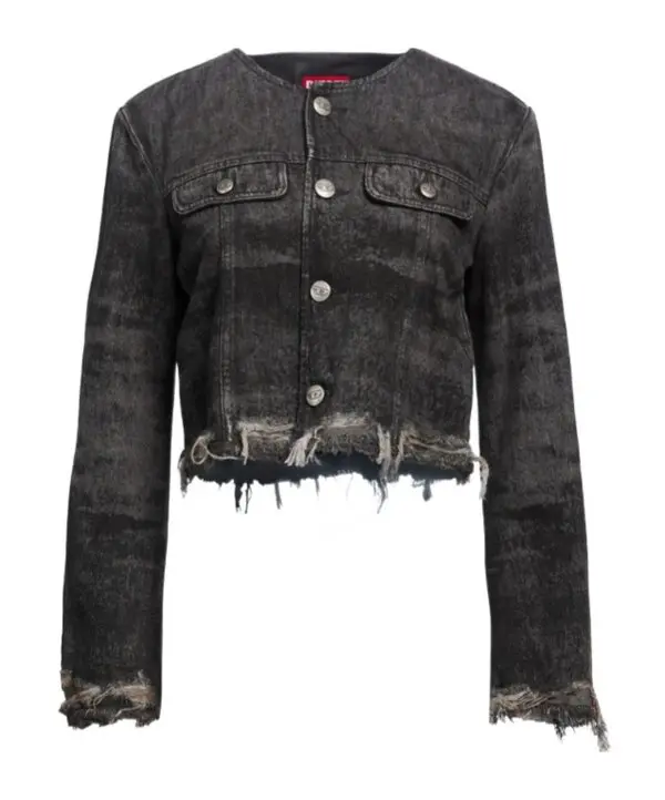 DIESEL® Vintage-washed Denim Jacket - Black