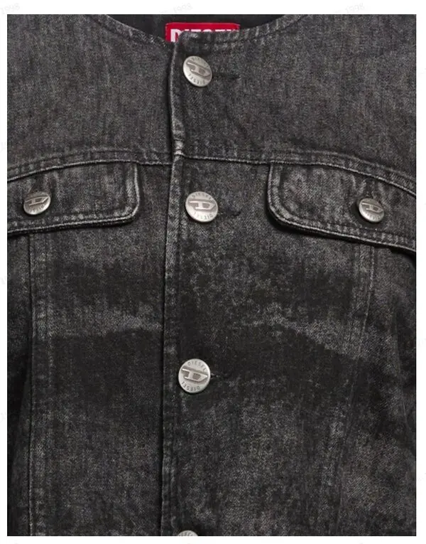 DIESEL® Vintage-washed Denim Jacket - Black
