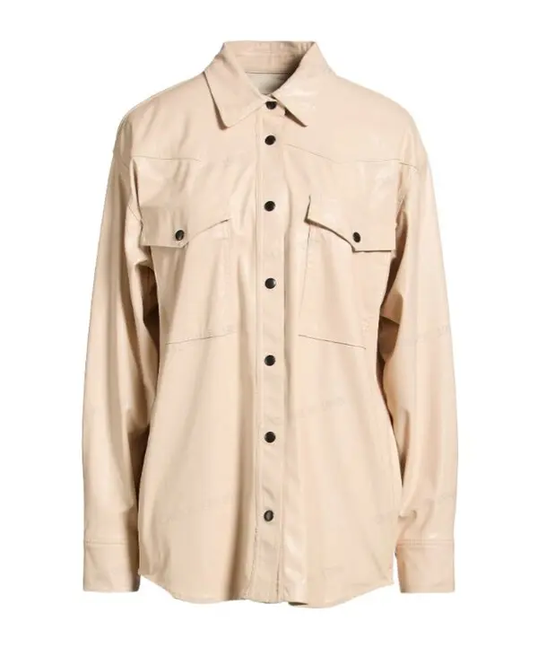 Isabel Marant Étoile Minimalist Solid Color Long Sleeve Shirt