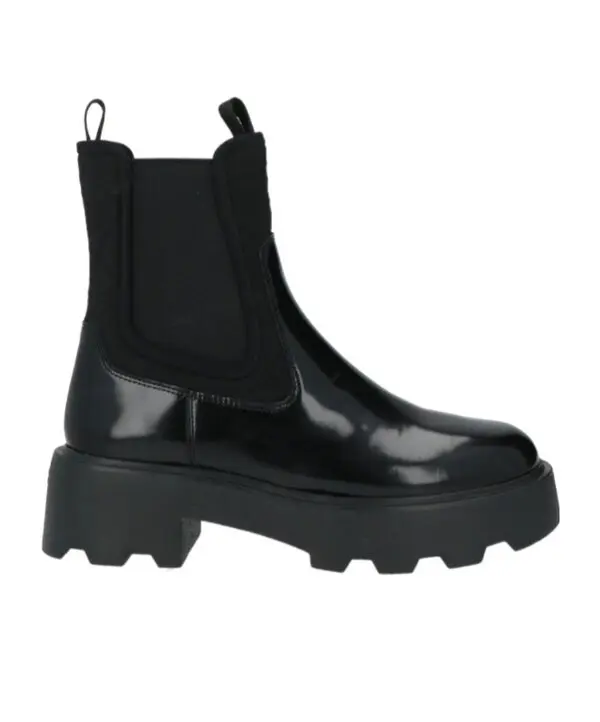 Tory Burch Glossed Leather Platform Boots
