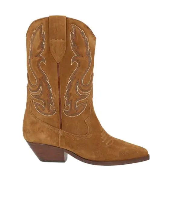 Isabel Marant Étoile Suede-denim Ankle Boots