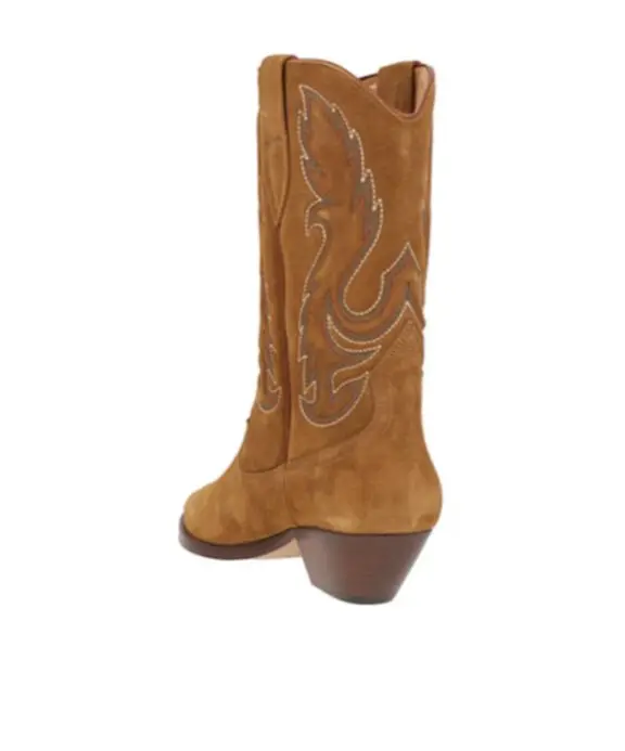 Isabel Marant Étoile Suede-denim Ankle Boots