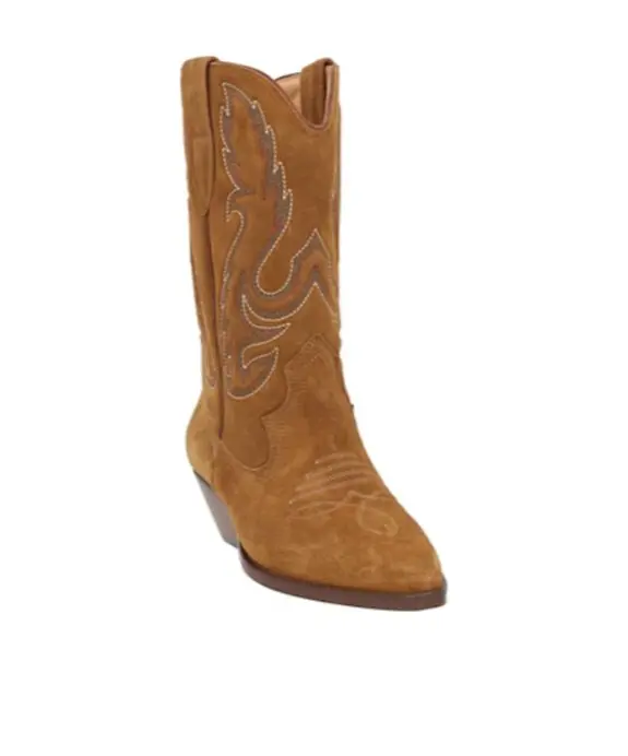 Isabel Marant Étoile Suede-denim Ankle Boots