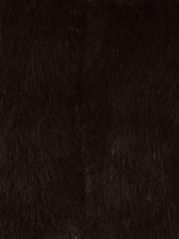ROTATE BY BIRGER CHRISTENSEN Faux-fur Cropped Jacket