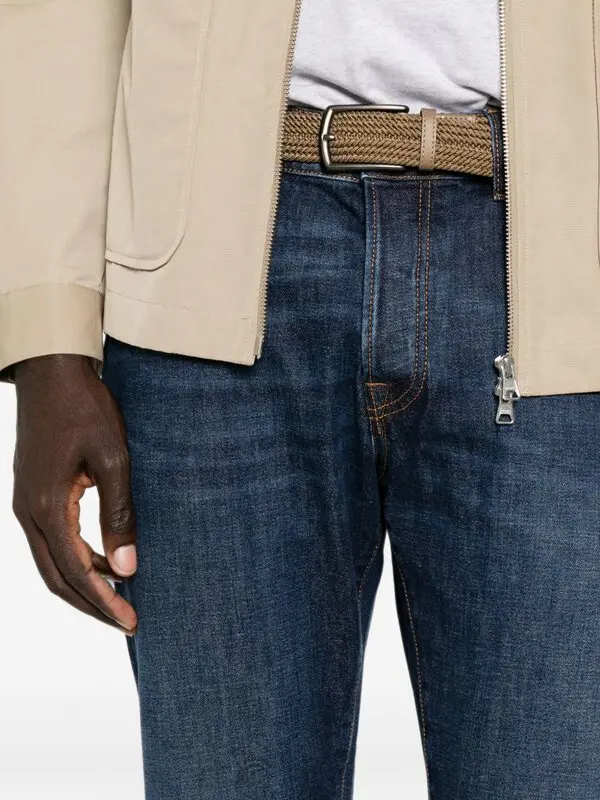 PT TORINO Faded Straight-leg Jeans