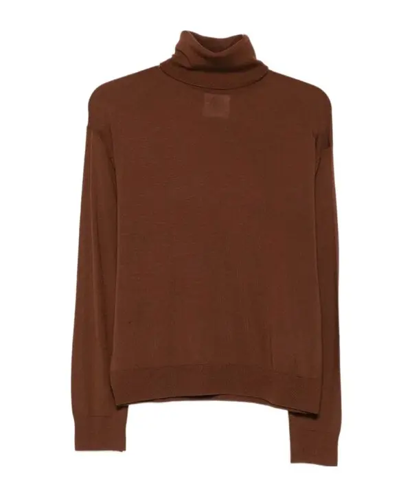 SEMICOUTURE Ribbed-knit Turtleneck Sweater