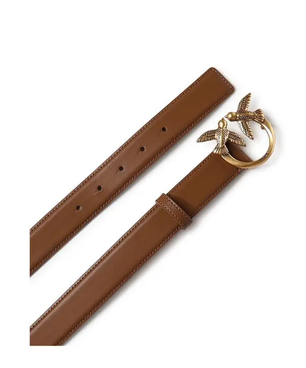 Pinko Love Berry Logo Plaque Buckle Belt