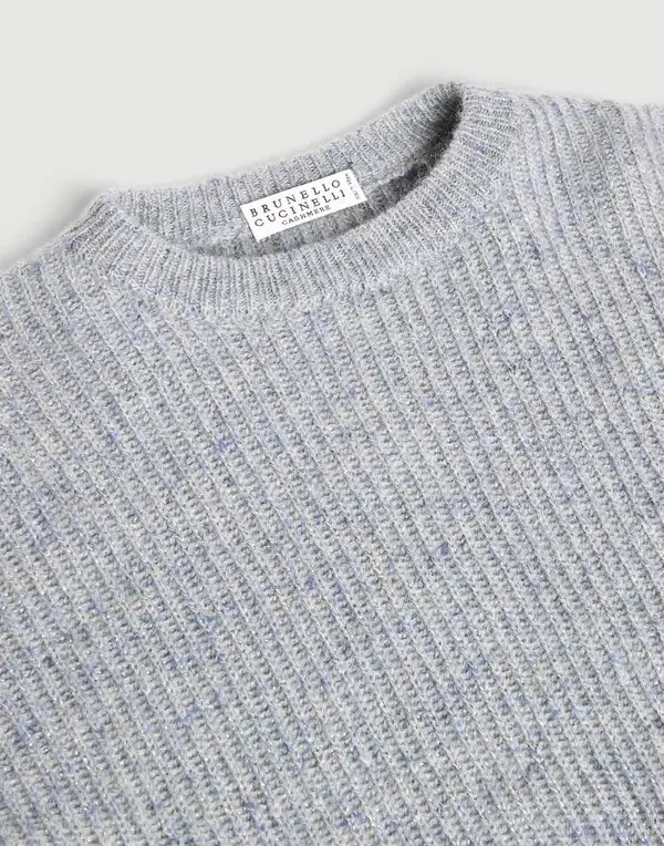 Brunello Cucinelli English Rib-knit Crew-neck Sweater