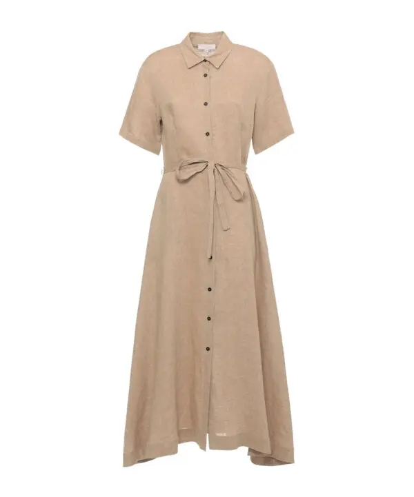 Antonelli Firenze Belted Midi Shirt Dress