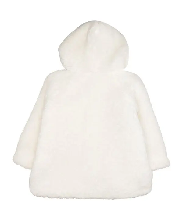 Monnalisa Bow-detail Hooded Coat