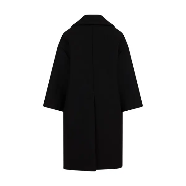Balmain Logo-plaque Oversized-lapels Coat