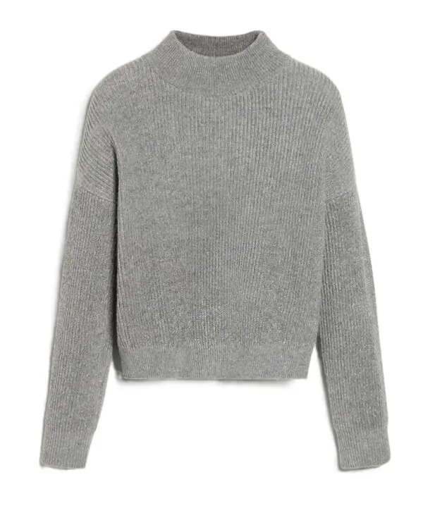 Brunello Cucinelli Cashmere Shimmering Mock-neck Sweater