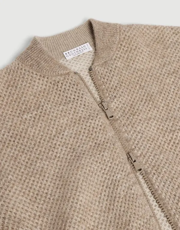 Brunello Cucinelli Net-knit Zip-up Cardigan