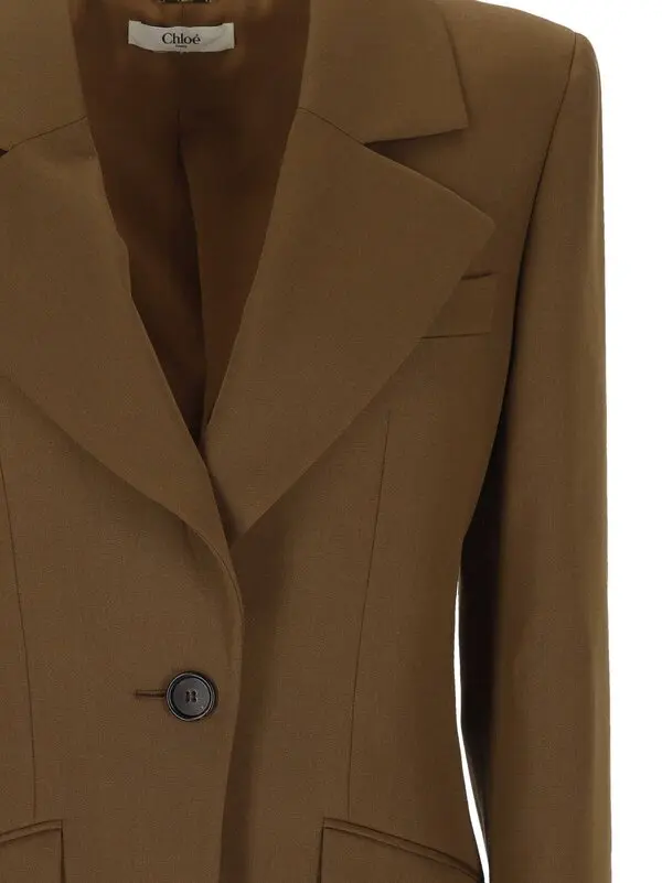 Chloé Lapel Long-sleeved Suit Jacket