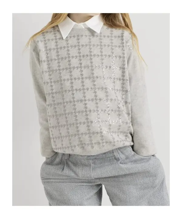 Brunello Cucinelli Cashmere Sequin-embellished Crew-neck Sweater
