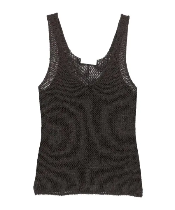 ROBERTO COLLINA V-neck Knit Tank Top