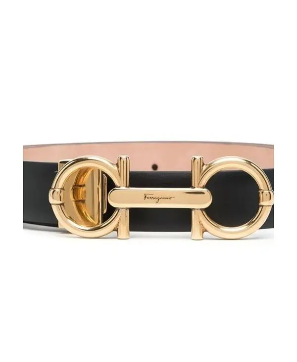 FERRAGAMO Gancini Logo Buckle Belt