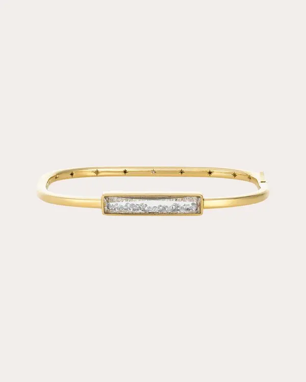 Moritz Glik Diamond Core Petite Bangle Bracelet - Gold