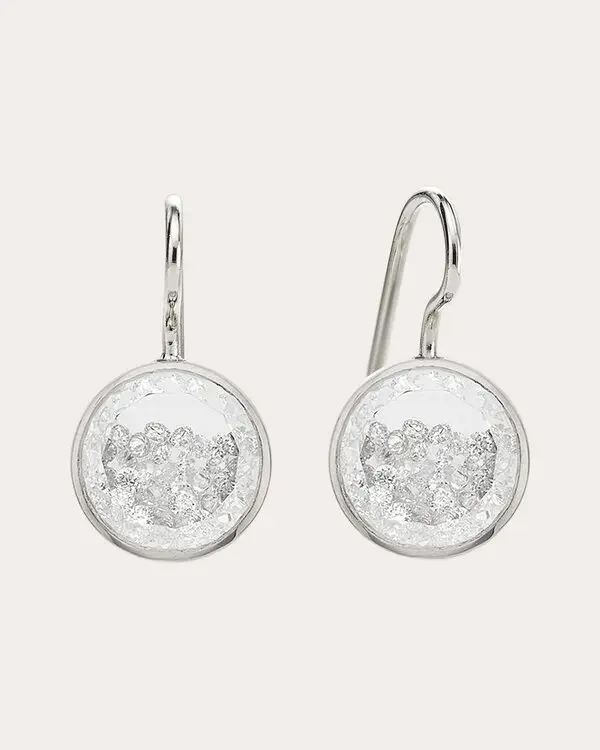 Moritz Glik Diamond Naipe Circle Drop Earrings
