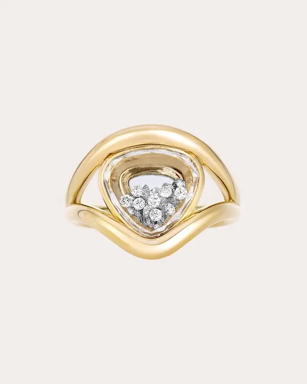 Moritz Glik Diamond Cascavel Petite Heart-ish Ring