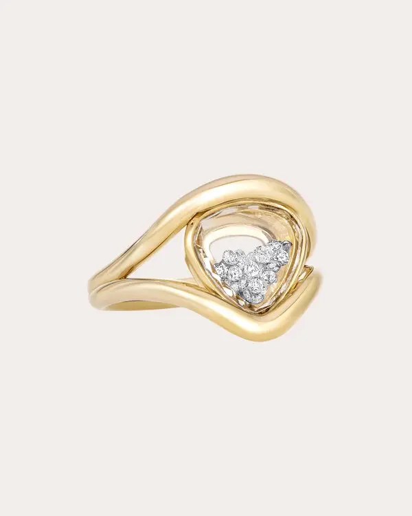 Moritz Glik Diamond Cascavel Petite Heart-ish Ring