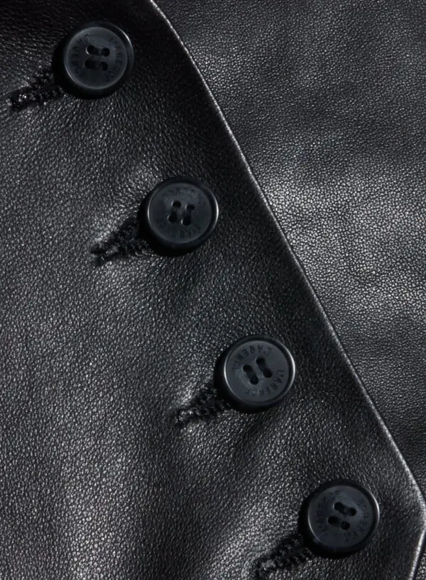 L'Agence Jianna Leather Waistcoat