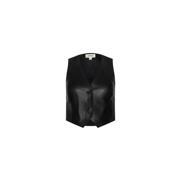 L'AGENCE Jianna Leather Waistcoat