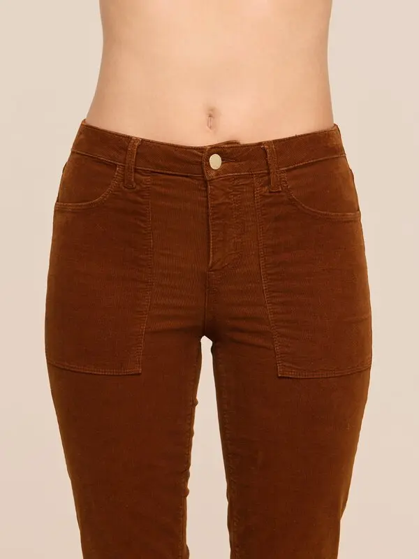 L'Agence Saffia Stretch Corduroy Pants