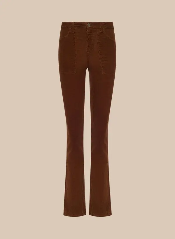L'Agence Saffia Stretch Corduroy Pants