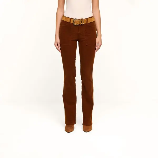 L'Agence Saffia Stretch Corduroy Pants - Java