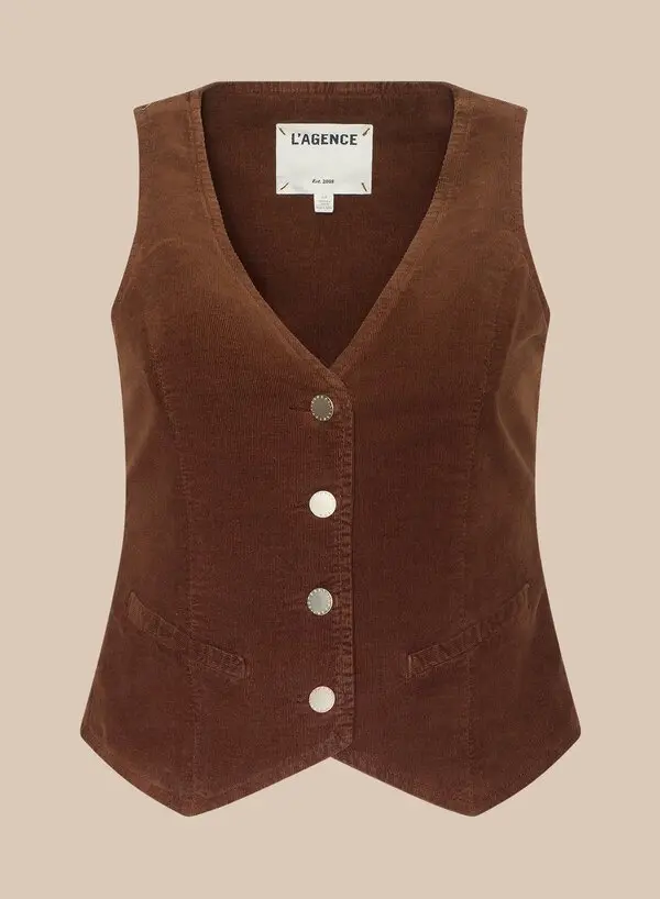 L'Agence Yelena Corduroy Vest