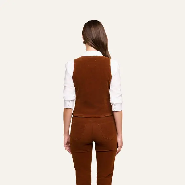 L'Agence Yelena Corduroy Vest - Java