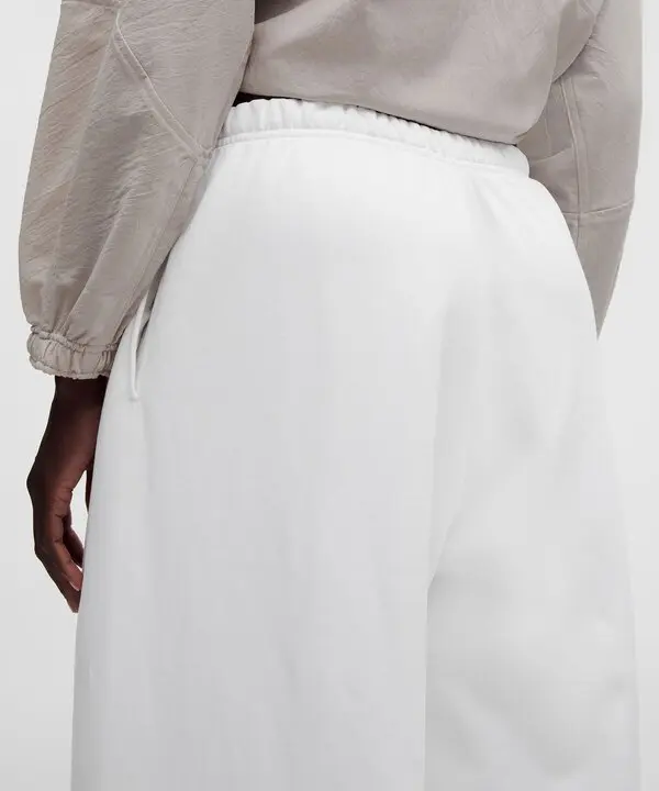 Lululemon French Terry Mid-rise Wide-leg Pant - White