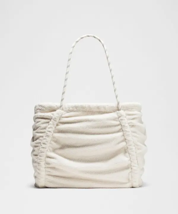 Lululemon Ruched Tote Bag 24l - Light Ivory