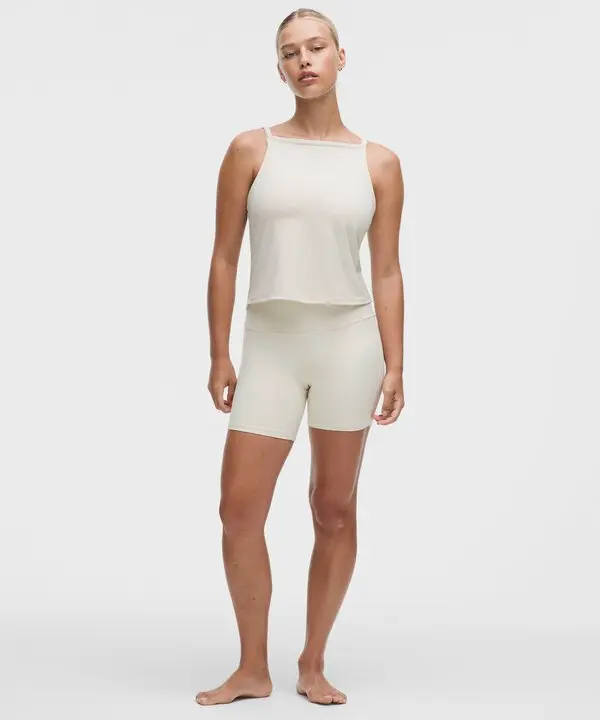 Lululemon Focuser 2-in-1 Tank Top - Light Ivory