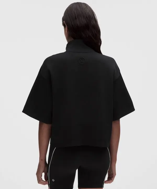 Lululemon Structured Knit Half-zip Short-sleeve Shirt - Black