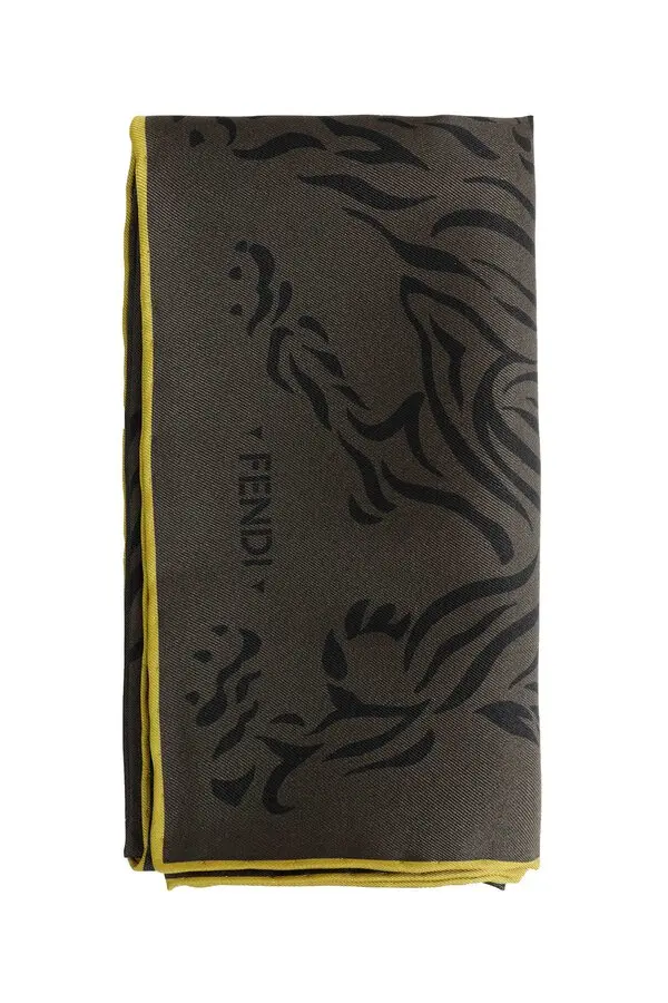 Fendi Tiger Silk Foulard