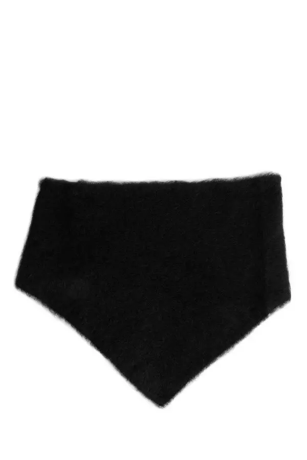 UMA WANG Triangle Brushed Scarf - Black