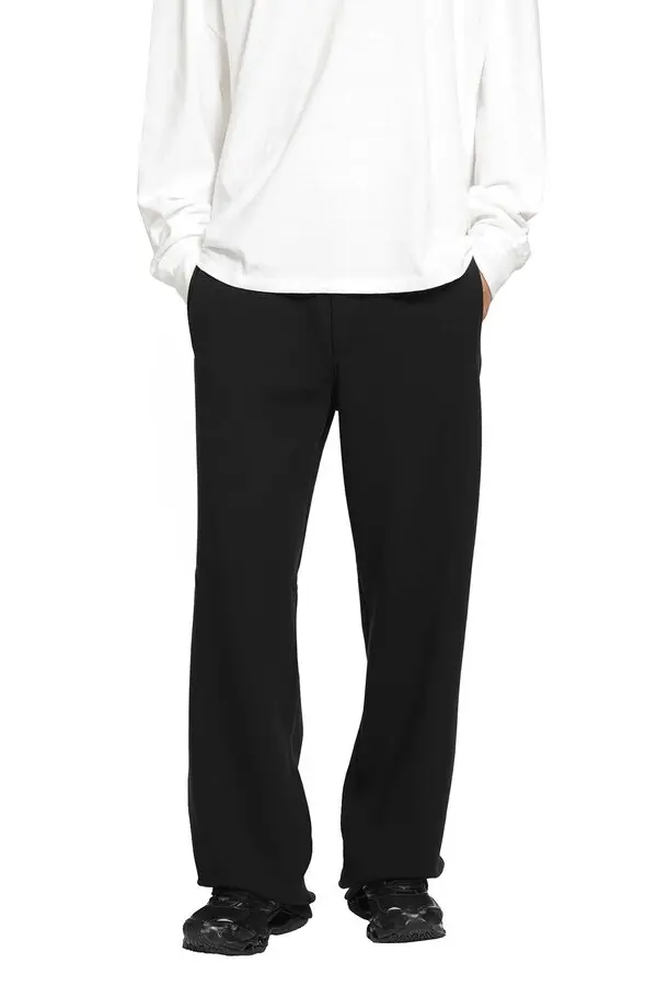 Emporio Armani Oversized Jersey Sweatpants - Black