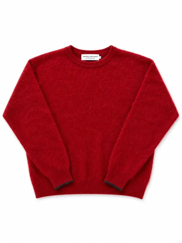 MAISON LOINTAINE Odette Grace Brushed Cashmere Sweater
