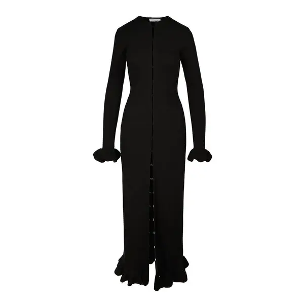 IOANA CIOLACU Daffodil Ribbed Cotton Dress
