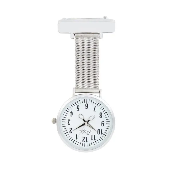 BERMUDA WATCH COMPANY Annie Apple White Fob Watch - Silver