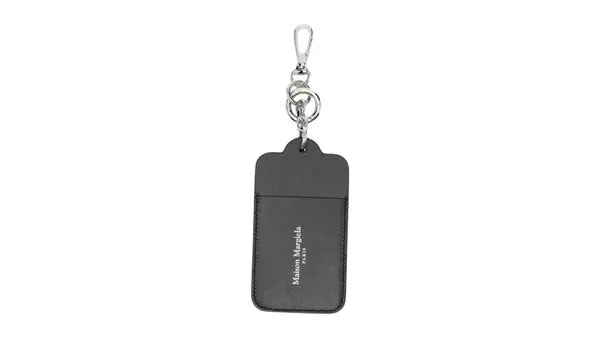 MAISON MARGIELA Double Tag Keyring Big Card Holder - Black