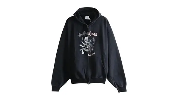Vetements Double Graphic Zipup Hoodie