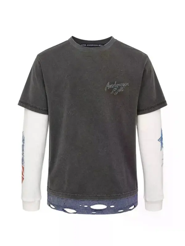 Andersson Bell Distressed Layered T-shirt