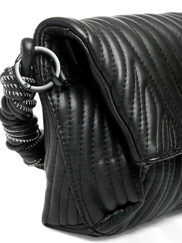 Desigual Quilted Braided-handle Tote Bag