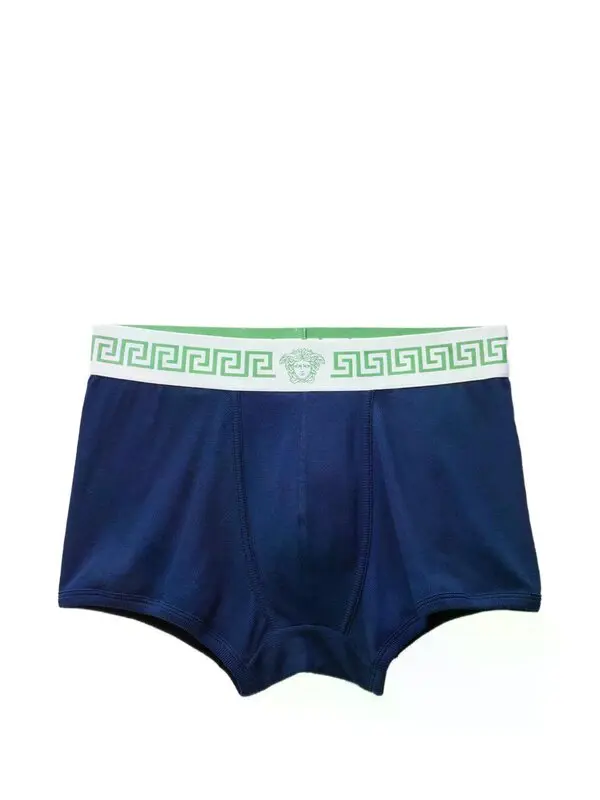 Versace Ribbed Cotton-jersey Trunks