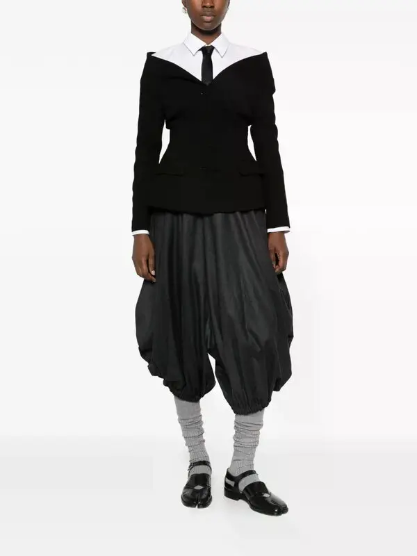 Comme Des Garçons Twill Weave Balloon Trousers - Grey